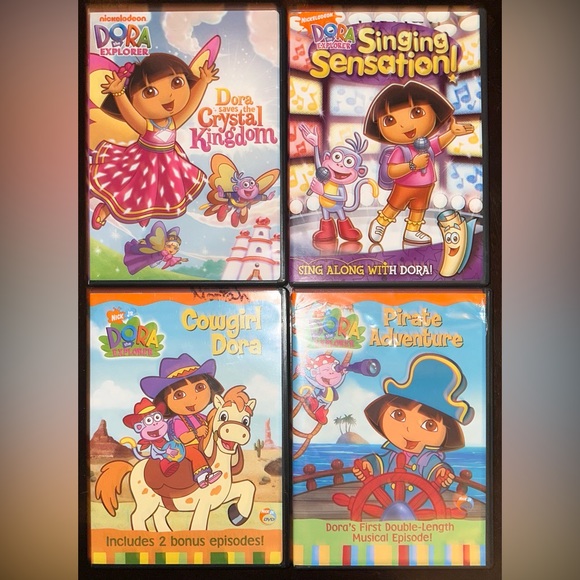 Nickelodeon | Other | Eucbundle Of 4 Dora The Explorer Movies | Poshmark